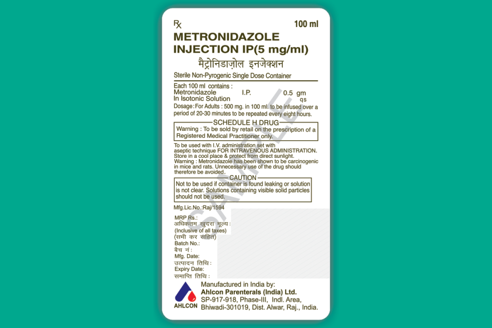 Metronidazole 5mg/ml Inj.