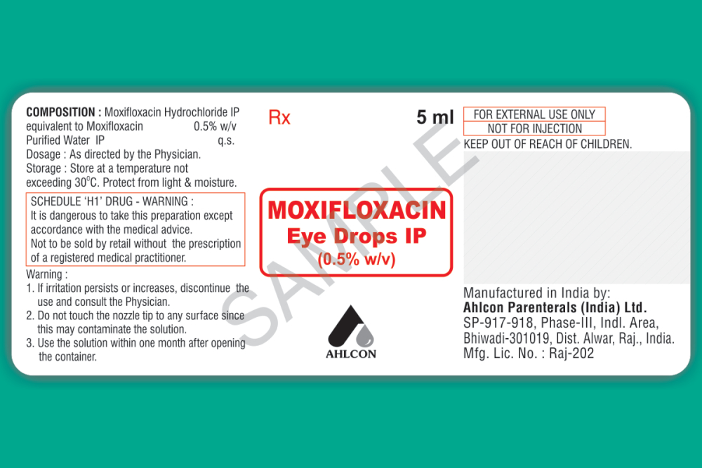 Moxifloxacin Hydrochloride Eye Drops 0.5 % w/v