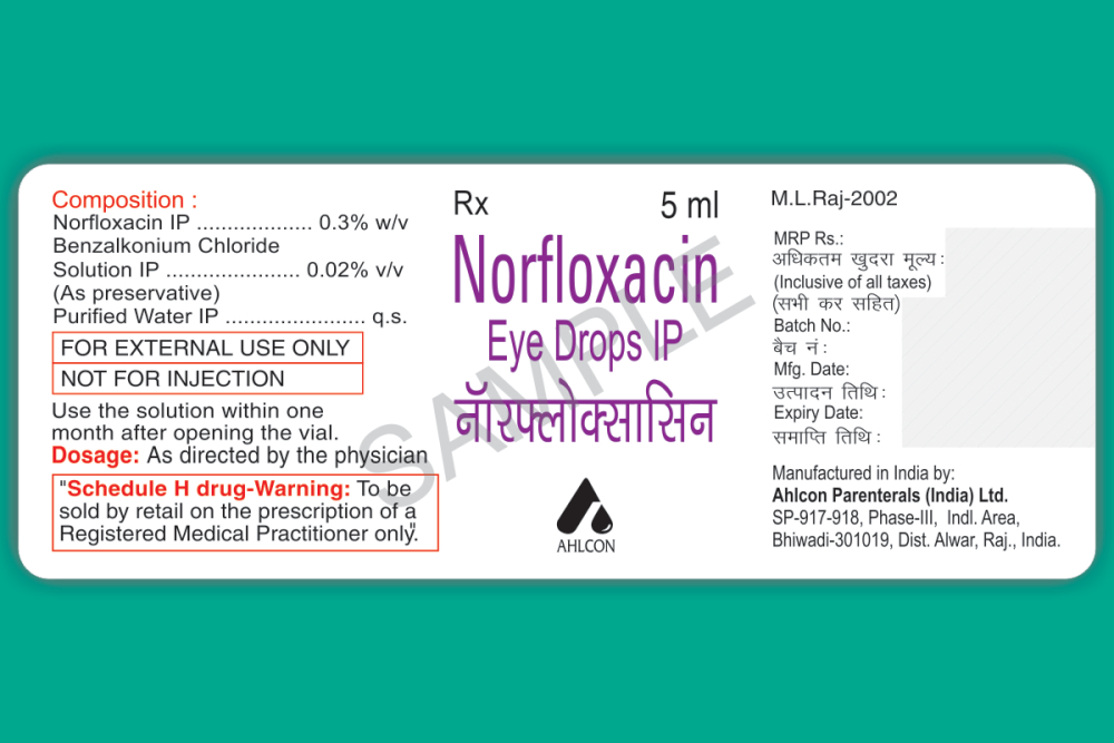 Norfloxacin 0.3% w/v Eye Drops