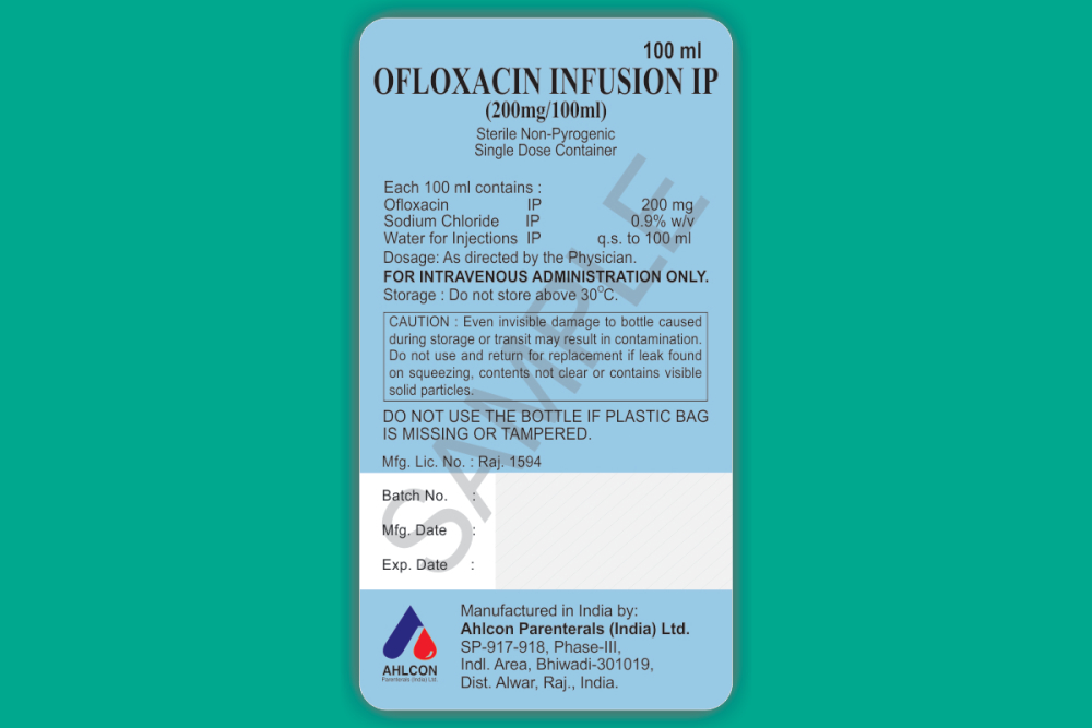 Ofloxacin 2mg/ml Inf.