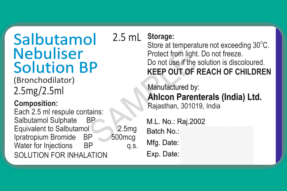 Salbutamol 2.5 mg Respiratory Solution